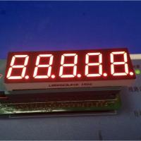 China Super Bright Red 14.2mm 5 Digit 7 Segment LED Display Common Cathode for sale