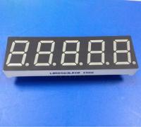 China Super Bright Red 14.2mm 5 Digit 7 Segment LED Display Common Cathode for sale