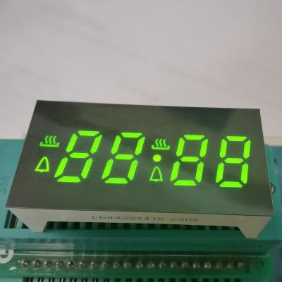 China 4 Digit 7 Segment LED Display Super Bright Green Common Cathode for Gas Cooker for sale