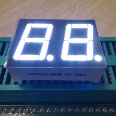 China Common Anode 7 Segment LED Display Dual Digit 14.2mm White Color for sale