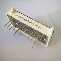 China Ultra Bright White / Pure Green Triple Digit LED Display 7 Segment common anode for Refrigerator for sale