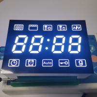 China Common Anode Microwave 7 Segment LED Display 4 Digit Ultra Bright White for sale
