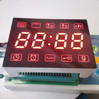 China Ultra Red 7 Segment LED Display 4 Digit Common Cathode Fo Microwave Control for sale