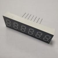 China Small Size 6 Digit 7 Segment LED Display Common Anode Green for Frequency Converter for sale