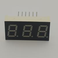 China Customized Orange Color 7 Segment LED Display Triple Digit Common Anode for sale