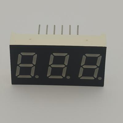 China Customized Orange Color 7 Segment LED Display Triple Digit Common Anode for sale