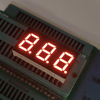 China Customized Ultra Bright Red 7 Segment LED Display Triple Digit Common Cathode for sale