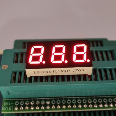 China 0.4in CC 3-Digit 7-Seg LED, Ultra Bright Red Display for Temp Indicator for sale