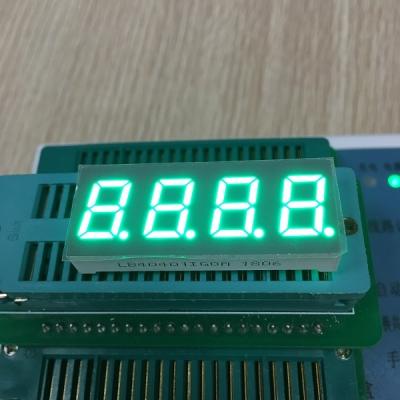 China Pure Green 7 Segment LED Display 0.4 Inch 4 Digit High Luminous Intensity for sale
