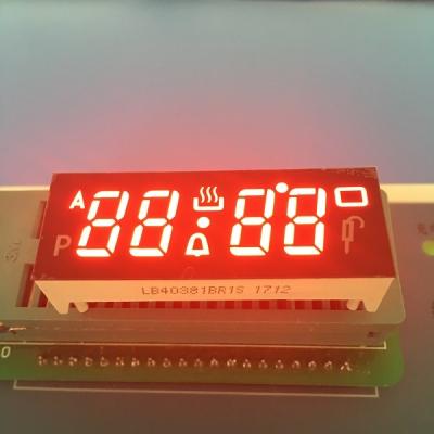 China Custom Common Anode 4 Digit 7 Segment LED Display - 9.92mm Height, 44x16mm Package, DIP Pin Type for sale