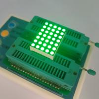 China 3mm 5 X 7 DOT Matrix Pure Green LED Display for Digital Time Zone Clock Indicator for sale