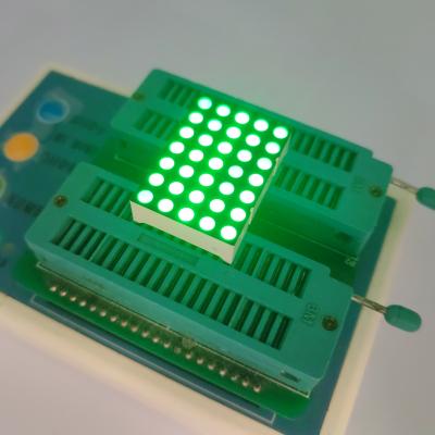 China 3mm 5 X 7 DOT Matrix Pure Green LED Display for Digital Time Zone Clock Indicator for sale