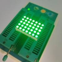 China 3mm 5 X 7 DOT Matrix Pure Green LED Display for Digital Time Zone Clock Indicator for sale