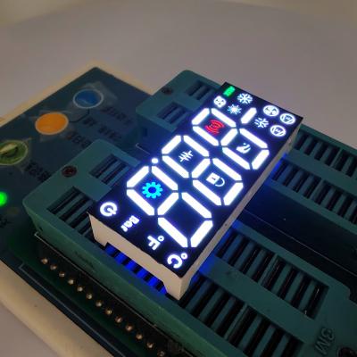 China White/Blue/Green/Red 3 Digit 17mm 7 Segment LED Display Common Anode For Refrigerator Controller for sale