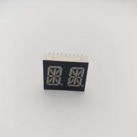 China Pure Green Black Face Alphanumeric LED Display 2 Digit 13.8mm 14 Segment for sale