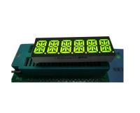 China Custom super green 0.39inch 6 digit 14 segment led display for instrument panel for sale