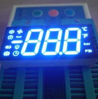 China Ultra bright blue customized Triple Digit 7 Segment LED Display Common anode for Refrigerator Control for sale