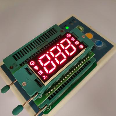 China Red 3 digit common cathode 7segment LED Display for Refrigerator Controller for sale