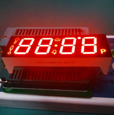 China Ultra Red 4 Digit 7 Segment LED Display Common Anode for oven timer controller for sale