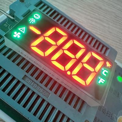 China Red/Pure Green LED Display 7 Segment 17mm common cathode for Digital Refrigeration Systems for sale