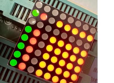 China Common Anode Stabler Performance 3mm 8*8DOT Matrix LED Display Bi-Colour Red/Greenfor Moving Signs for sale