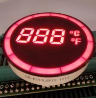 China Round Common Anode 7-Segment LED Temperature Display Controller,Usage:Indoor,Outdoor,Semi-outdoor for sale
