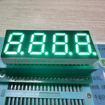 China 4-Digit 0.56-Inch (14.2mm) 7-Segment LED Display – Pure Green, Common Anode for Instrument Panels & Home Appliances for sale