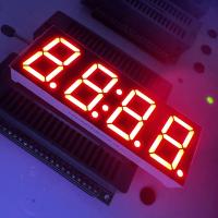 China High-Visibility Ultra Red 4-Digit LED Clock Display Unit for sale