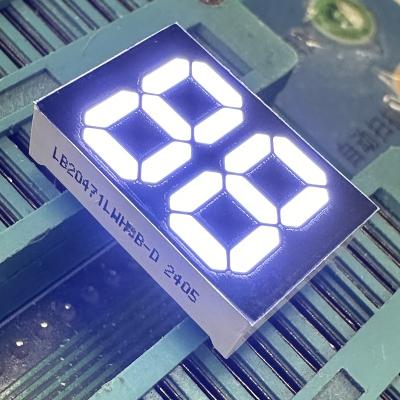 China Ultra Bright White 12mm (0.47-Inch) 2-Digit 7-Segment Common Cathode LED Display for Water Heater Temperature Control for sale