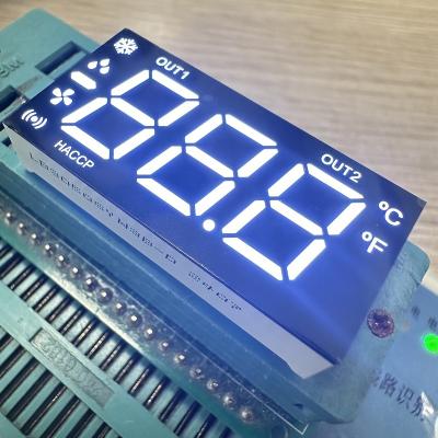 China Ultra Bright White 12.7mm (0.5-Inch) 3-Digit (3½ Digit) 7-Segment Common Cathode LED Display for Refrigerators for sale