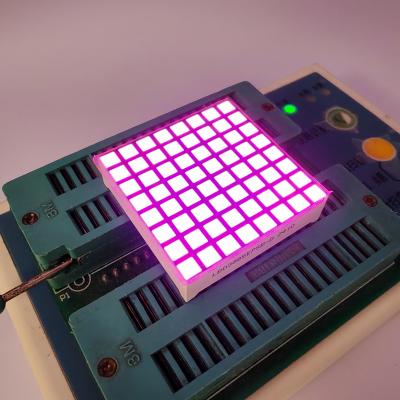 China Pink 8*8 LED Square Dot Matrix Display for Elevators for sale