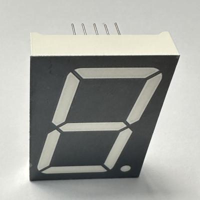 China Ultra White Single Digit 38mm 7 Segment LED Display Common Anode for Digital Clock Indicator for sale