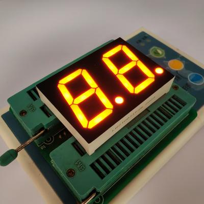 China 2-Digit Orange 7-Seg LED Temperature Display for sale