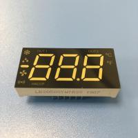 China Triple Digit Multicolor 7 Segment LED Display Common Cathode for Refrigerator Control for sale