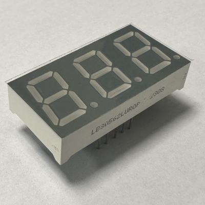 China 0.56-Inch (14.2mm) 3-Digit Common Cathode 7-Segment LED Display for Temperature Indicators for sale