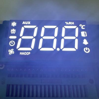 China Customized Ultra Bright White 3 Digit 7 Segment LED Display Common Cathode with Minus Sign for Temperature Control for sale