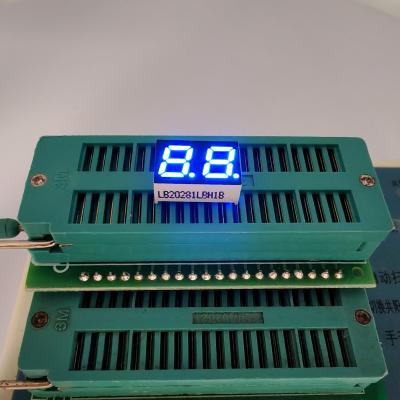 China Ultra Bright Blue 2digit 7 Segment LED Display for Electronic Systems for sale
