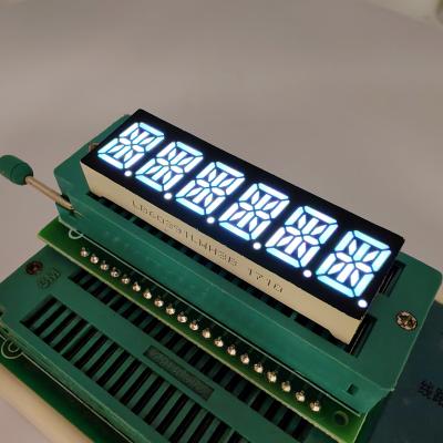 China Ultra-Bright White 14-Segment LED Display (6-Digit, for Instrument Panels) for sale
