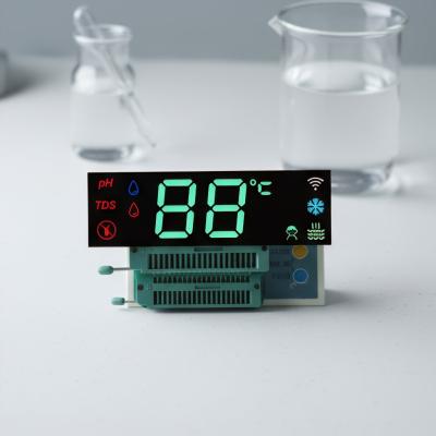 China Customized Multicolor Invisible-When-Off 7-Segment LED Display for Water Dispensers for sale