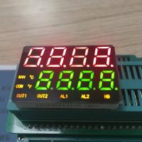 China Red/Green/Yellow Dual Line 7 Segment LED Display Common Anode for Temperarture Control for sale