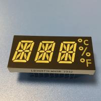 China Ultra Bright White 3 Digit 14 Segment Alphanumeric LED Display for Temperature for sale