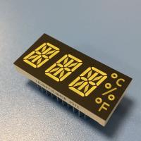 China Ultra Bright White 14 Segment Alphanumeric LED Display 3 Digit for Temperature Monitoring for sale