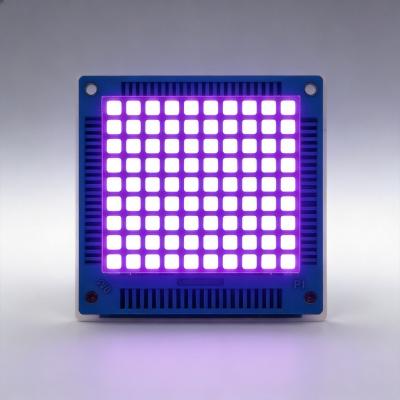 China Ultra Bright Purple 8x8 Square Dot Matrix LED Display for Elevators for sale