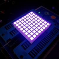 China Ultra Bright Purple 8x8 Square Dot Matrix LED Display for Elevators for sale