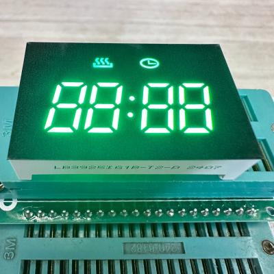China Pure Green 0.38 inch 4 Digit 7 Segment LED Display Common Anode for Kitchen Oven Timers for sale