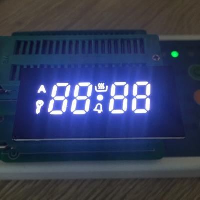 China Custom Ultra White 4-Digit Seven Segment Display IC for Oven Timer - 10.7mm Height, 120°C Max Temperature for sale