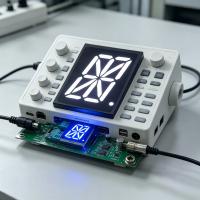 China 16 Segment LED Display 2.3 Inch Single Digit Ultra Bright Blue LED with Long Life and Great Viewing Angle for Digital Indication Panels for sale