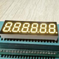 China Yellow 6 digit 0.36-inch 7 Segment LED Display Common Anode for Instrument Panel for sale