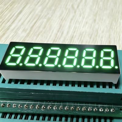 China 0.36 inch 6 digit Pure Green 7 Segment LED Display for Digit Timer for sale