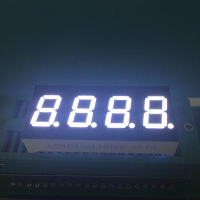 China 0.4-inch 4-Digit 7 Segment Ultra Bright White Common Cathode LED Display for Instrument Panel for sale